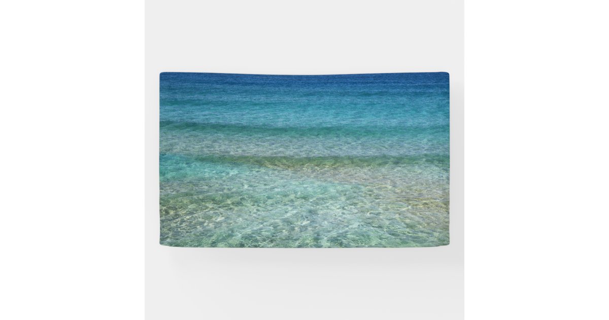 Beautiful Sandy Beach Banner | Zazzle