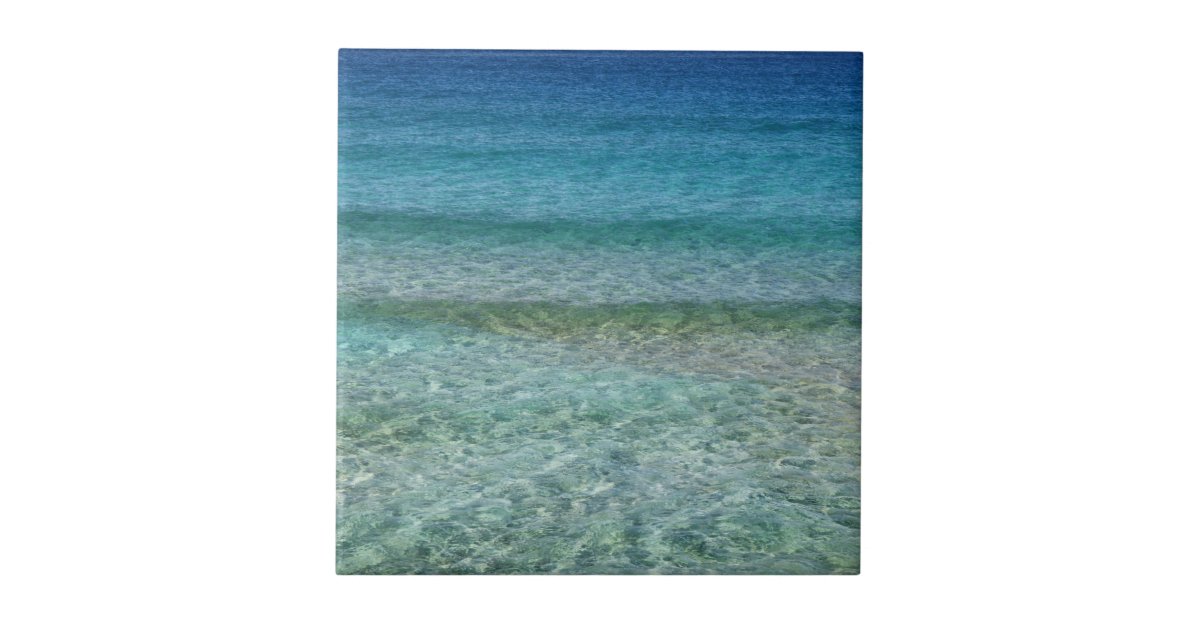 Beautiful Sandy Beach Ceramic Tile | Zazzle