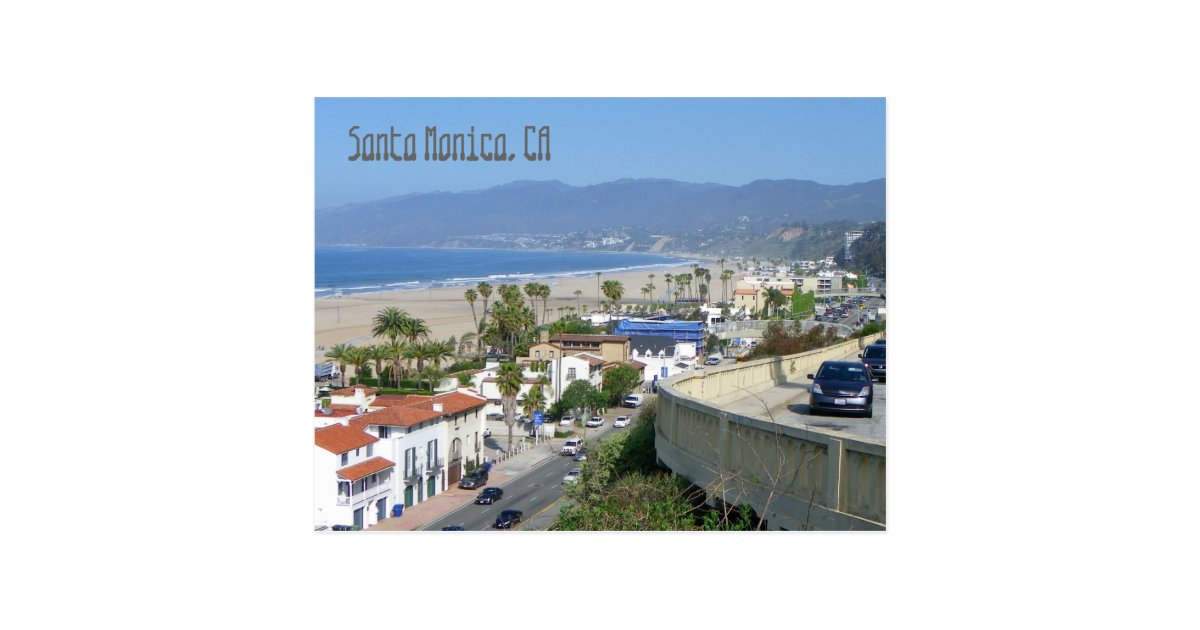 Beautiful Santa Monica Postcard! Postcard | Zazzle.com