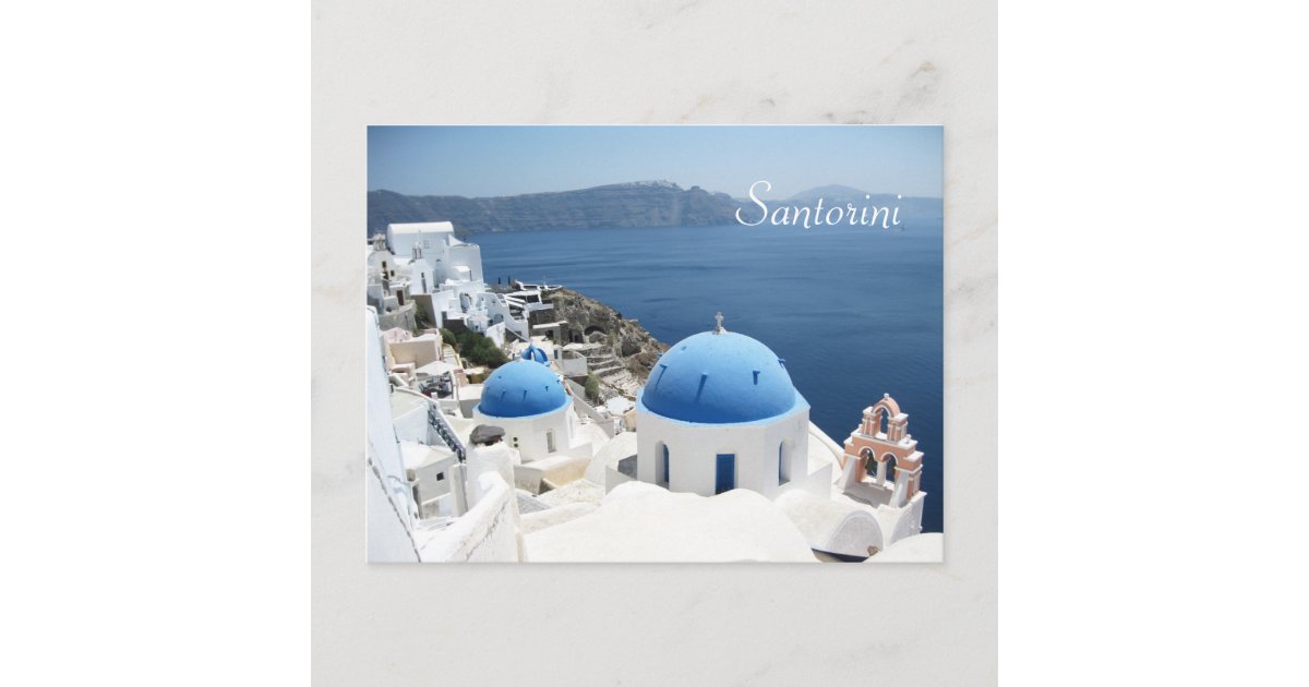 Beautiful Santorini Greece Postcard | Zazzle