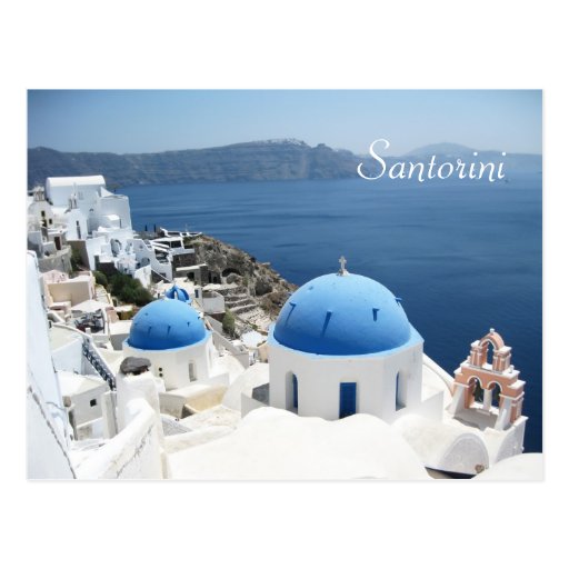 Beautiful Santorini Greece Postcard | Zazzle