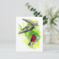 Beautiful Scarlet Tanager Couple Note Card | Zazzle