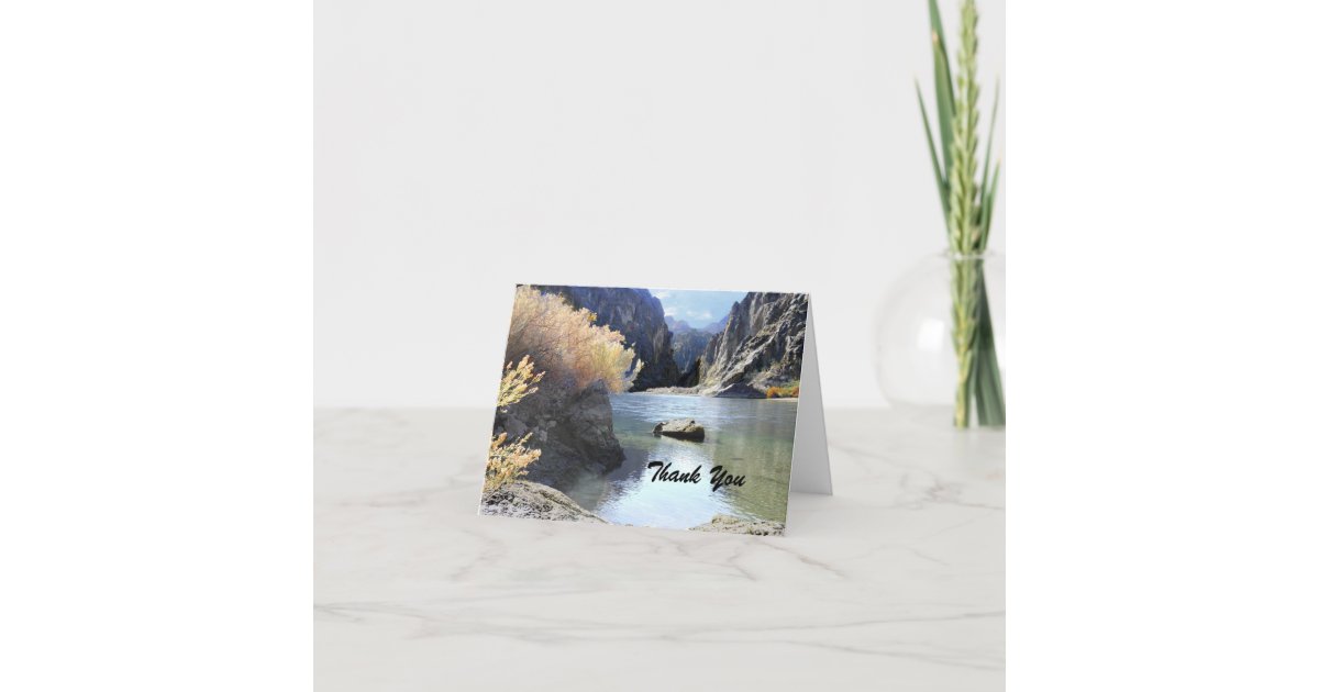 Beautiful Scenery, Sympathy Thank You Note Card | Zazzle