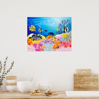 Beautiful sea life poster | Zazzle