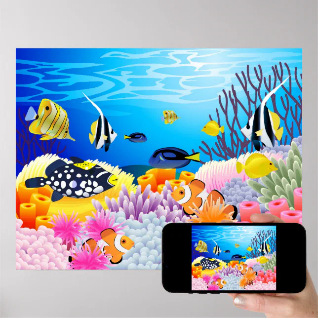 Beautiful sea life poster | Zazzle