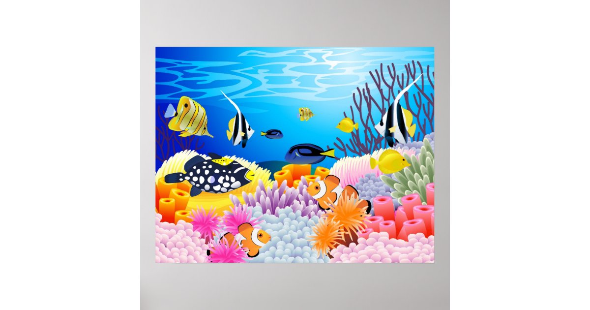 Beautiful sea life poster | Zazzle