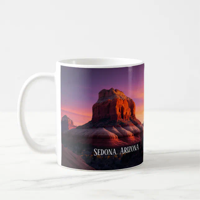 Beautiful Sedona Arizona Red Rocks Landscape Art Coffee Mug | Zazzle