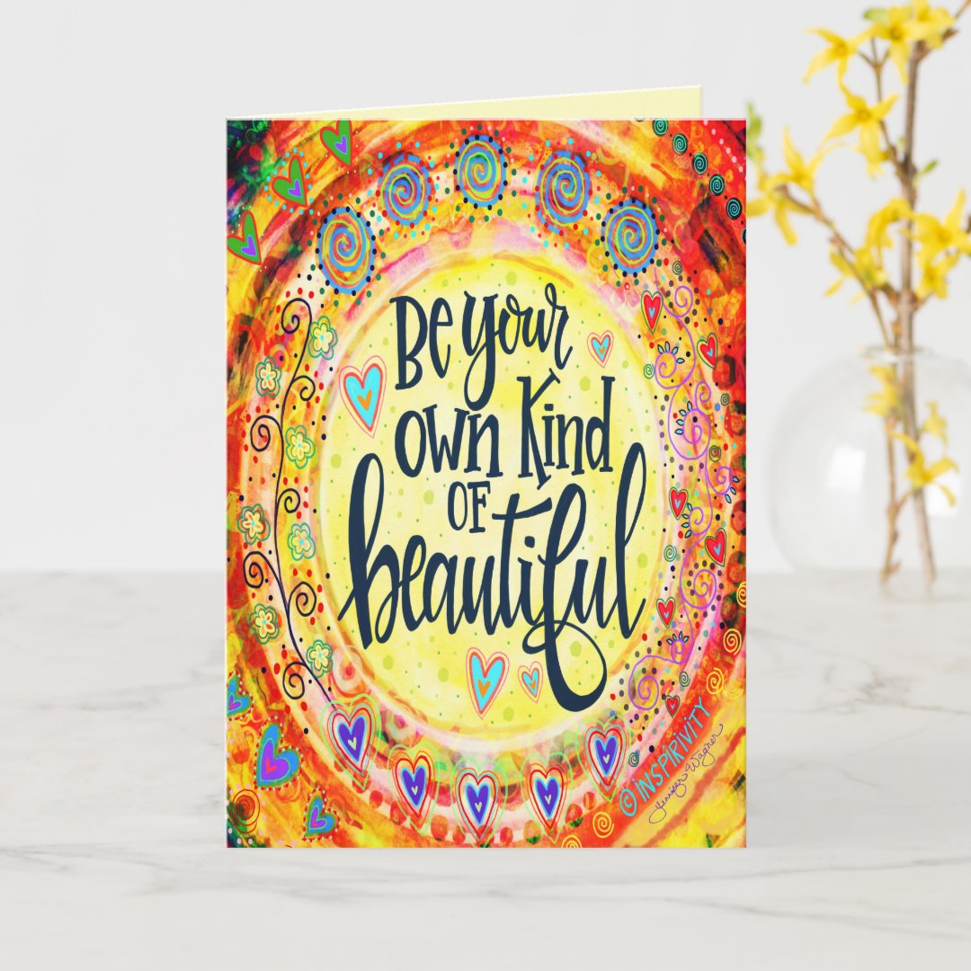 “Beautiful Self” Inspirivity Card | Zazzle