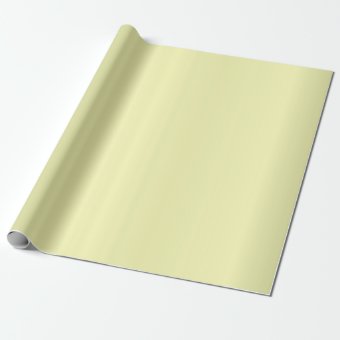 Beautiful Simple Pale Yellow Satin Wrapping Paper | Zazzle