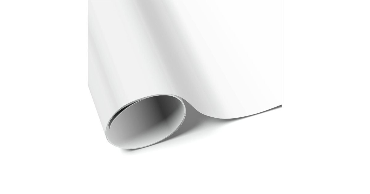 Beautiful Simple White Satin Wrapping Paper | Zazzle