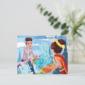 Beautiful Songkran Festival Throwing Water Postcar Postcard | Zazzle