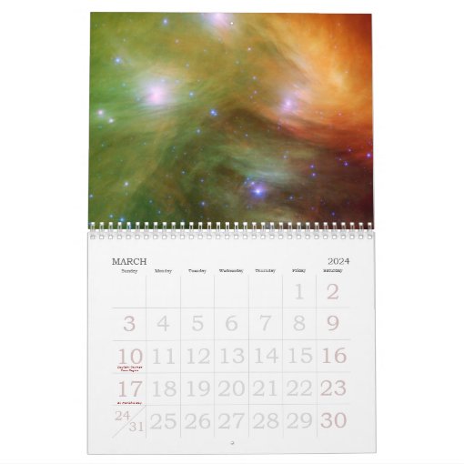 Beautiful Space and NASA images Calendar | Zazzle
