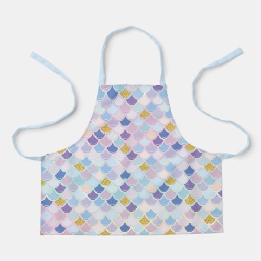 Beautiful Sparkle Crystal Mermaid Apron | Zazzle