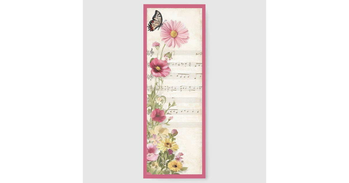 Beautiful Spring Flowers Bookmarks | Zazzle