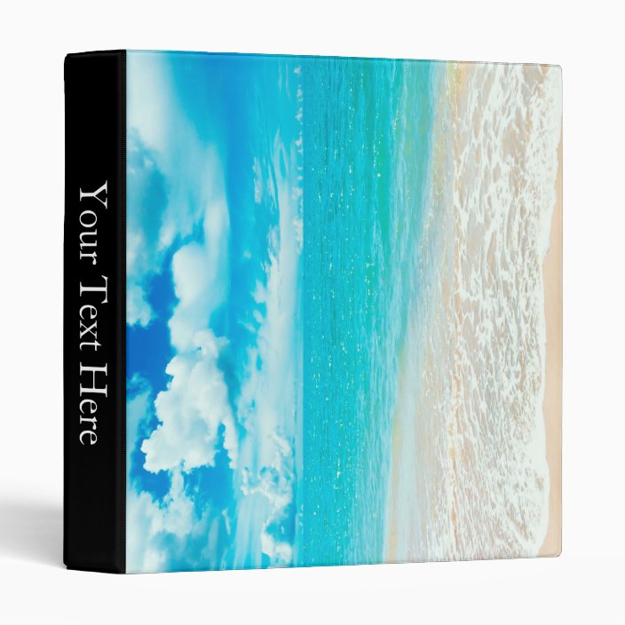 Beautiful Summer Beach Binder | Zazzle.com