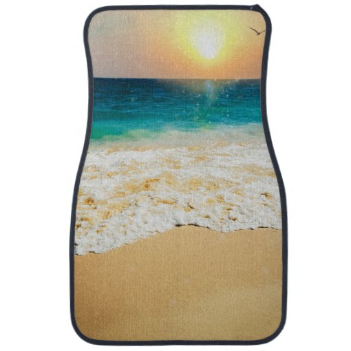 Beautiful Summer Beach Sunset Photo Car Floor Mat | Zazzle