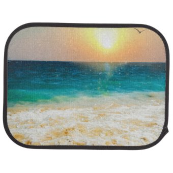 Beautiful Summer Beach Sunset Photo Car Floor Mat | Zazzle