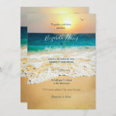 Beautiful Summer Beach Sunset Photo Invitation | Zazzle