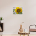 Beautiful Sunflower Motivational Poster | Zazzle