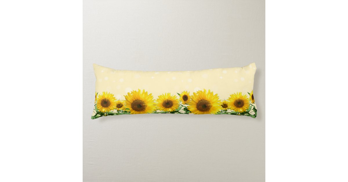 Beautiful Sunflowers Body Pillow | Zazzle