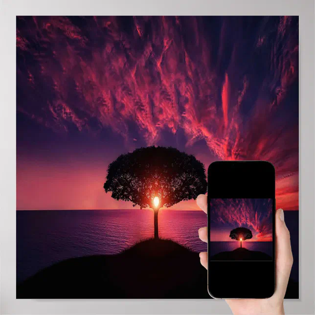 Beautiful sunset poster | Zazzle