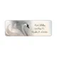Beautiful Swan White & Silver Elegant Invitation Label | Zazzle