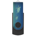 Beautiful swimming sea turtles flash drive | Zazzle