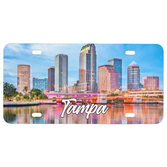 Beautiful Tampa, Florida, United States License Plate | Zazzle