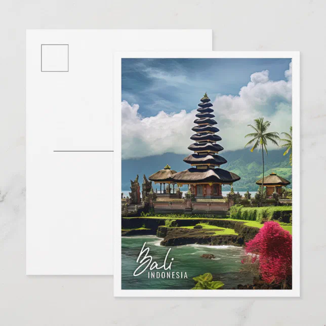 Beautiful Temple Bali Indonesia Postcard | Zazzle