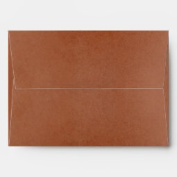 Beautiful Terracotta and White Flowers Pattern Envelope | Zazzle