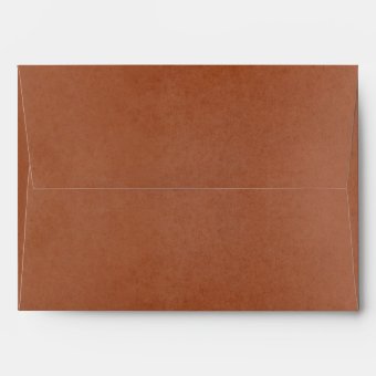 Beautiful Terracotta and White Flowers Pattern Envelope | Zazzle