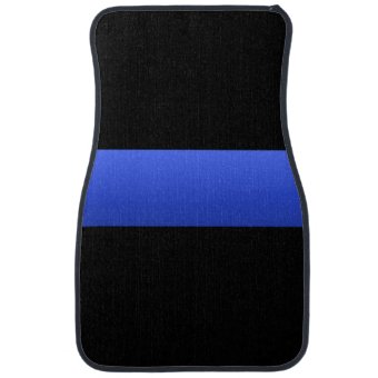 Beautiful Thin Blue Line Design Car Mat | Zazzle