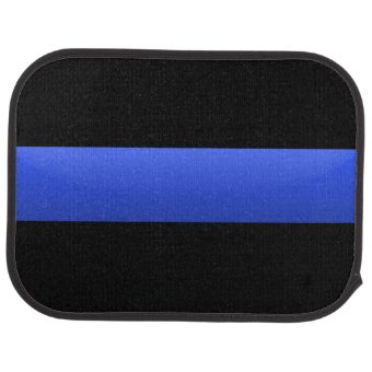 Beautiful Thin Blue Line Design Car Mat | Zazzle