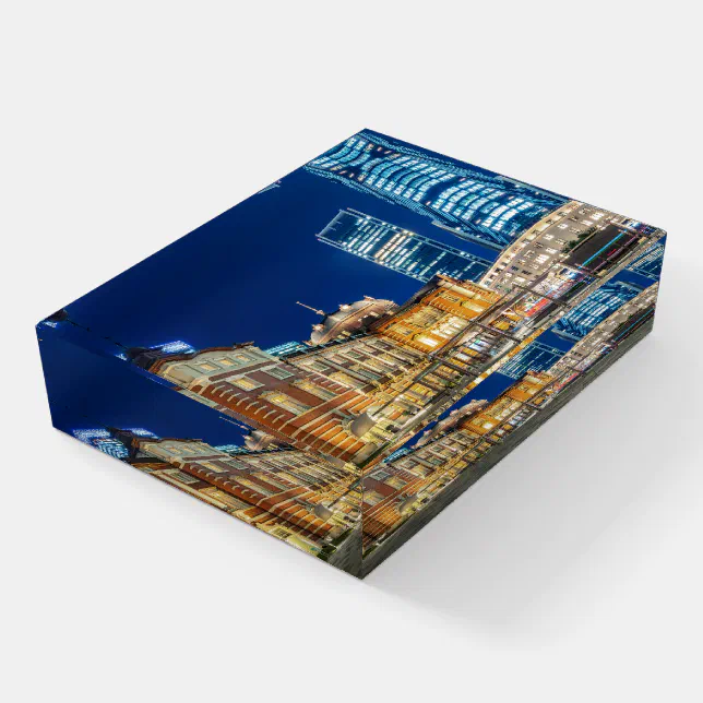 Beautiful Tokyo City Skyline at Railway Station Paperweight | Zazzle