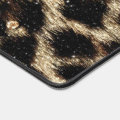Beautiful Trendy Leopard Faux Animal Print Desk Mat | Zazzle