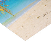 Beautiful Tropical Beach with a Rowboat Tissue Paper | Zazzle