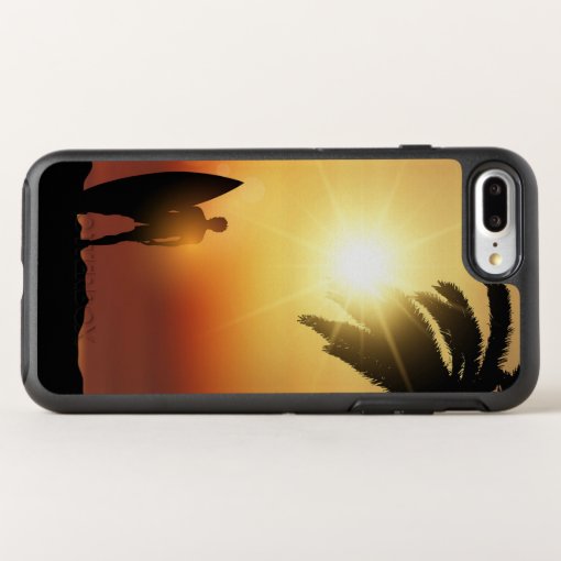 Beautiful Tropical Sunset Surfer | Phone Case | Zazzle