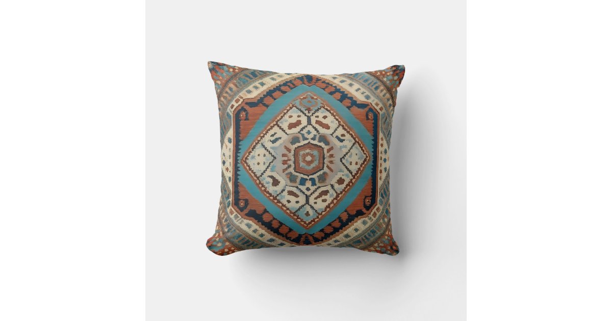 Beautiful Turkish Old Pattern Popular Collection Throw Pillow | Zazzle