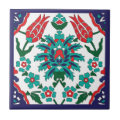 ️ Beautiful Turkish tiles, blue background Ceramic Tile | Zazzle