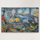 Beautiful Underwater Ocean Fish Sea Turtles Scene Jigsaw Puzzle | Zazzle