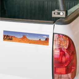Beautiful Utah rock formation painted desert Bumper Sticker | Zazzle