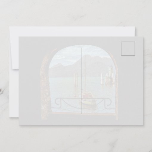 Beautiful Varenna Italy Boat Photo Postcard | Zazzle