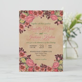 Beautiful Victorian Wedding Invitations | Zazzle