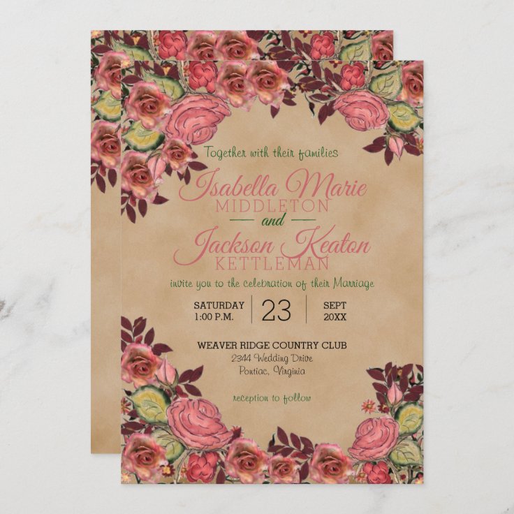 Beautiful Victorian Wedding Invitations | Zazzle