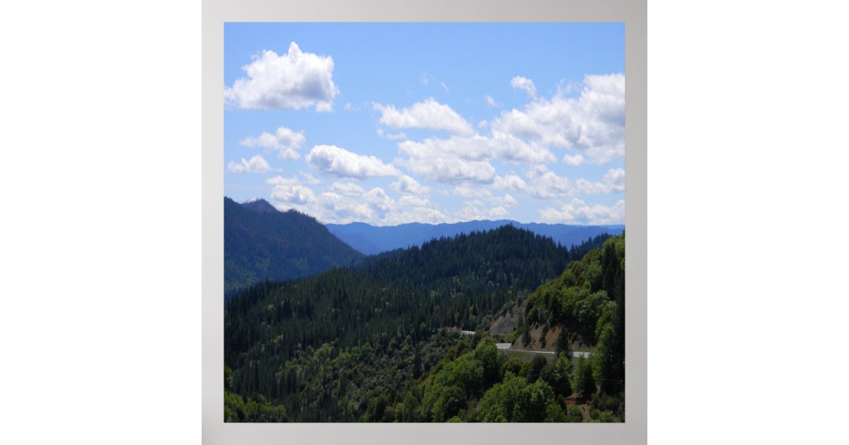 Beautiful view of the valley.... poster | Zazzle