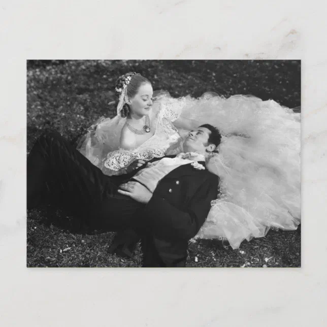 Beautiful Vintage Bride and Groom Postcard | Zazzle