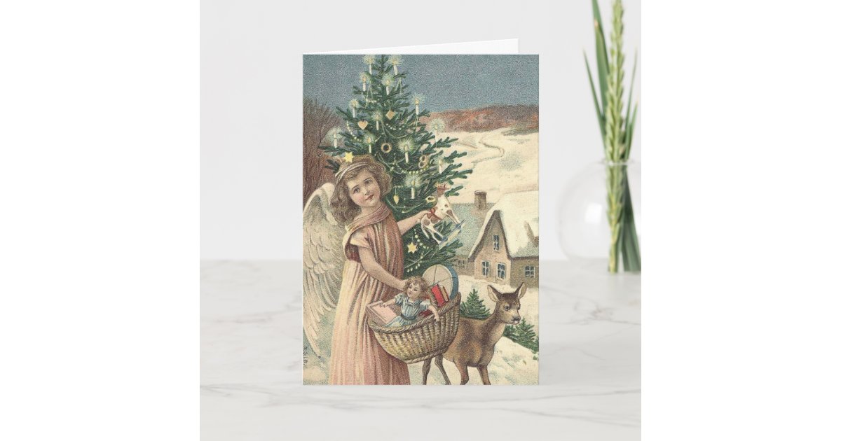 Beautiful Vintage Christmas Card | Zazzle