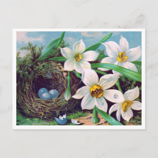 Beautiful Vintage Easter Postcard | Zazzle