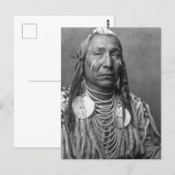 Beautiful Vintage Native American Portrait Postcar Postcard | Zazzle