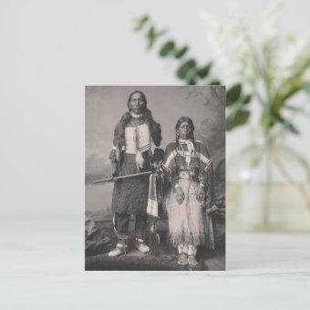 Beautiful Vintage Native American Portraits Postcard | Zazzle